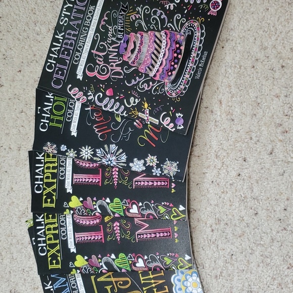 Office | Chalk Style Coloring Books | Poshmark